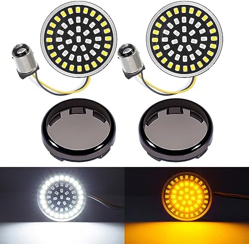 Amazon.com: PBYMT 1157 Front Turn Signal Light Kit LED SMD Bulb Smoke ...