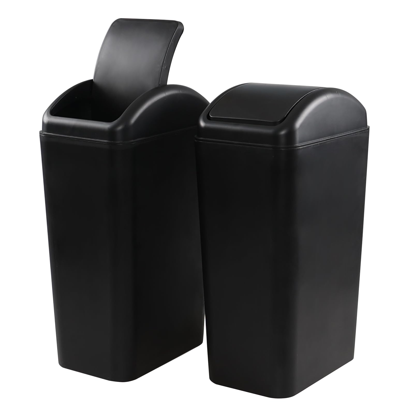 Amazon.com: Bblina 2-Pack 14 Liter Swing Lid Garbage Can, Plastic Small ...