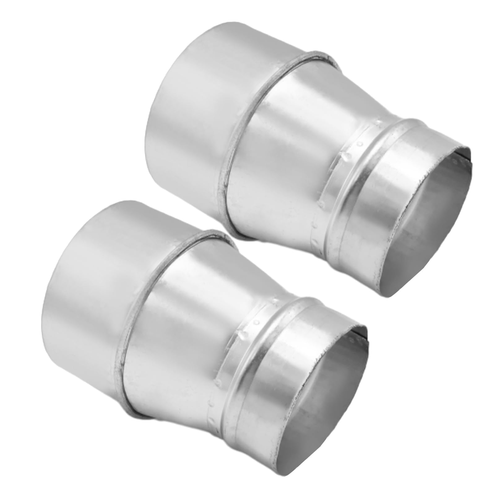 Amazon.com: 2PCS Duct Reducer 4" to 3" (100 mm to 80 mm) Galvanized ...