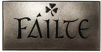 Amazon.com: Wild Goose Failte Sign Irish Welcome and Shamrock Resin ...