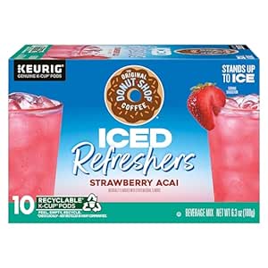 Amazon.com: The Original Donut Shop, Strawberry Acai Refresher, Keurig ...
