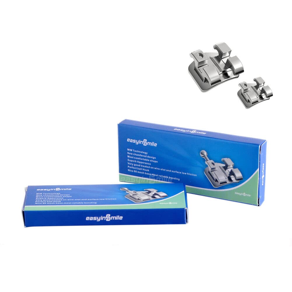 Amazon.com : Dental Orthodontic Brackets Mini Metal Teeth Braces Slot ...