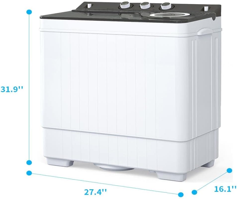 Buy Washing Machine, Twin Tub with Built-in Drain Pump XPB65-2288S 26Lbs Semi-automatic Twin ...