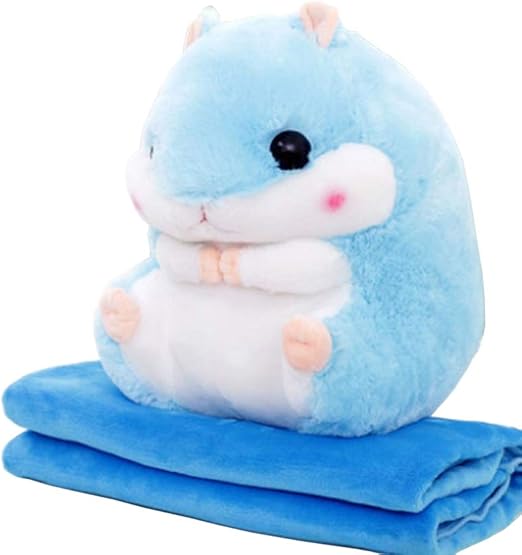 Amazon.com: YunNasi Plush Hamster Stuffed Animal Toys Hamster Throw ...