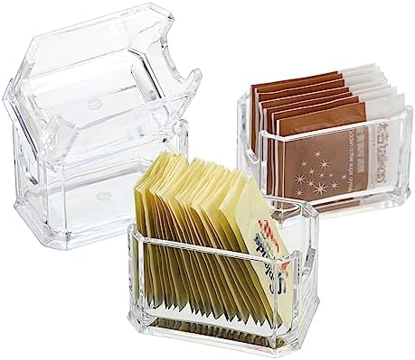 Amazon.com | ELLDOO Set of 4 Sugar Packet Holder, Acrylic Sugar Bowl ...