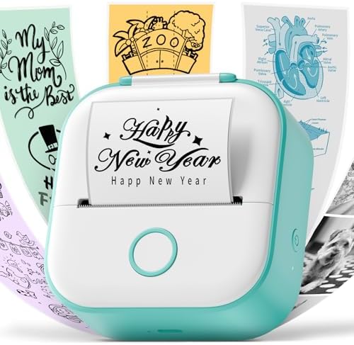 Print Pods Mini Printer - Sticker Printer Memoking T02 Portable Thermal ...