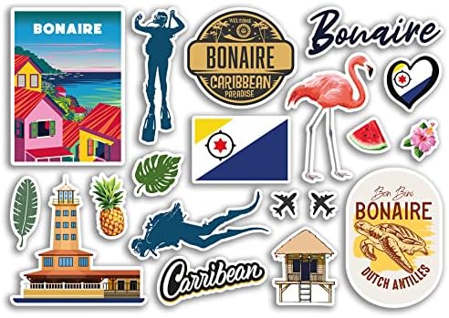 A5 Sticker Sheet Caribbean Landmarks Vinyl Stickers - Beach Summer ...
