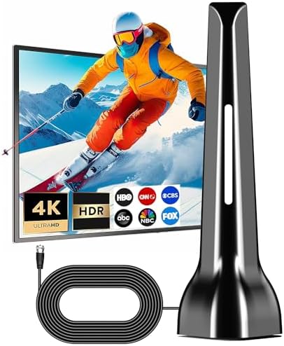 Indoor Digital TV Antenna, Smart TV Antenna, Strong Magnetic Base HD TV ...