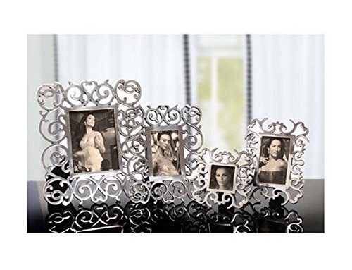 Aluminium Shiny Designer Photo Frame, Size: 37*32cm : Amazon.in: Home ...