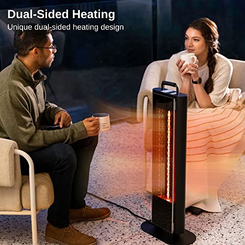 EAST OAK 1500W Patio Heater, Table Side Portable Electric Heater with ...