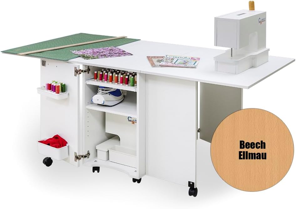Comfort 9 | Sewing Machine Cabinet Overlock Desk Hobby Storage ...