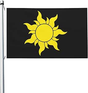 Amazon.com : Tangled Sun Symbol Garden Flag 3x5 Ft Decor Outdoor Banner ...