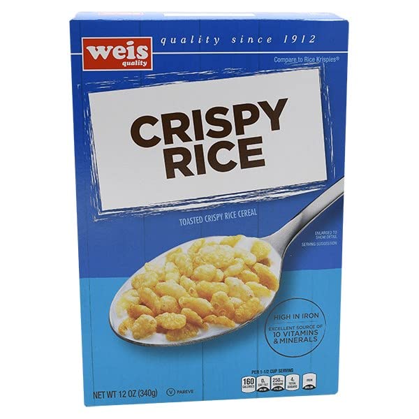 Amazon.com: Weis Quality, Cereal Crispy Rice, 12 Ounce