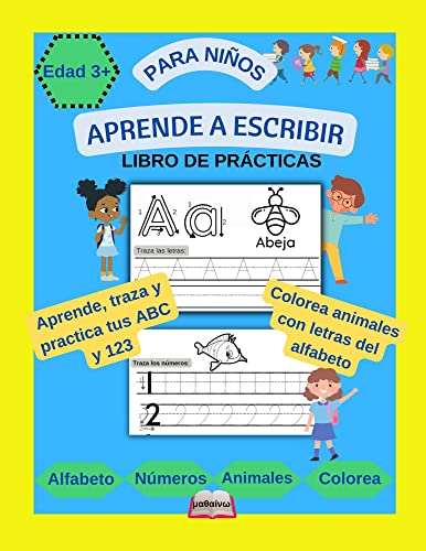 APRENDE A ESCRIBIR - LIBRO DE PRÁCTICAS PARA NIÑOS | Edad 3 + | Aprende ...