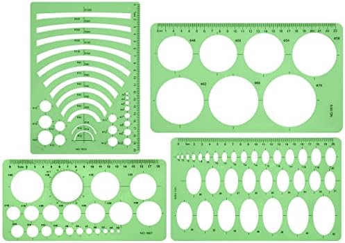 DS. DISTINCTIVE STYLE Circle Stencil Set of 4 Circle Stencils for ...