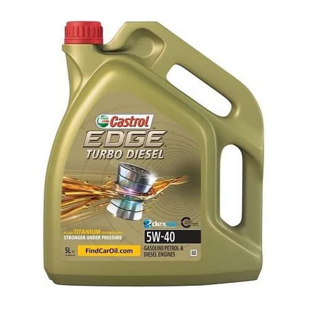 Buy Castrol 55275 EDGE Turbo Diesel Engine Oil 5W-40 5L (German label ...