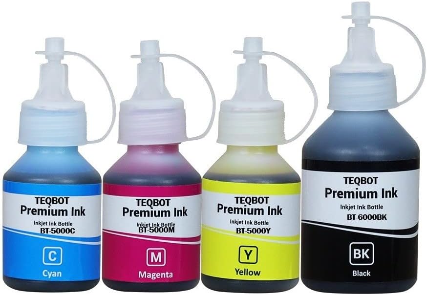 Teqbot BT5000 & BT6000 & BT-D60BK Ink for Brother DCP-T310, T220, T420 ...