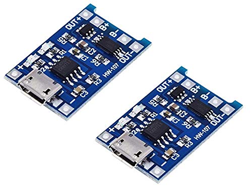 Scriptronics TP4056 Micro USB 5V 1A Lithium Battery Charger with DW01 ...