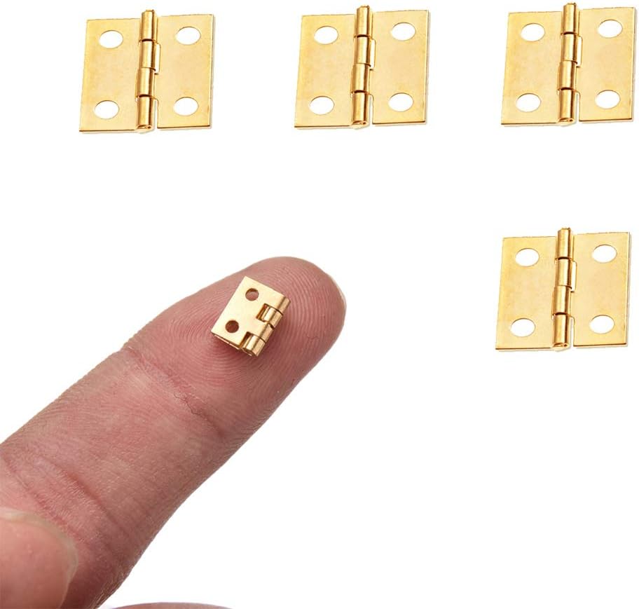 Mini Hinge 4 Pieces Pure Copper Mini Hinges Retro Butt Hinges 8mm*10mm ...