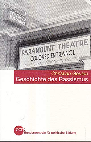Geschichte des Rassismus : Christian Geulen: Amazon.de: Bücher