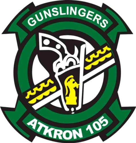 Amazon.com: US Navy VFA-105 Atkron-105 Gunslingers Squadron Decal ...