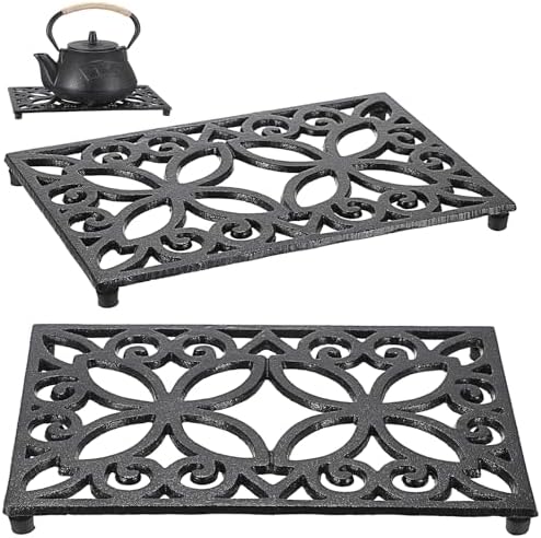 Amazon.com: GASARÉ, Cast Iron Trivet for Hot Dishes, Pots, and Pans ...