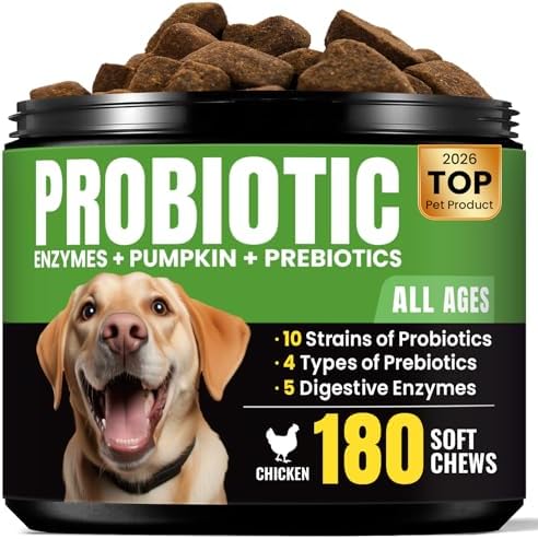Amazon.com : Probiotics for Dogs – Helps Digestion, Loose Stools, Gas ...