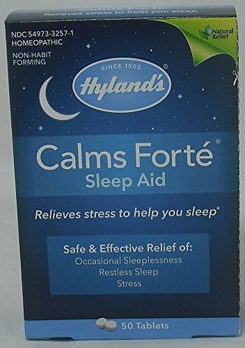 Amazon.com: Hyland's Calms Forte Sleep Aid Tablet, 50 Count (2 Pack ...