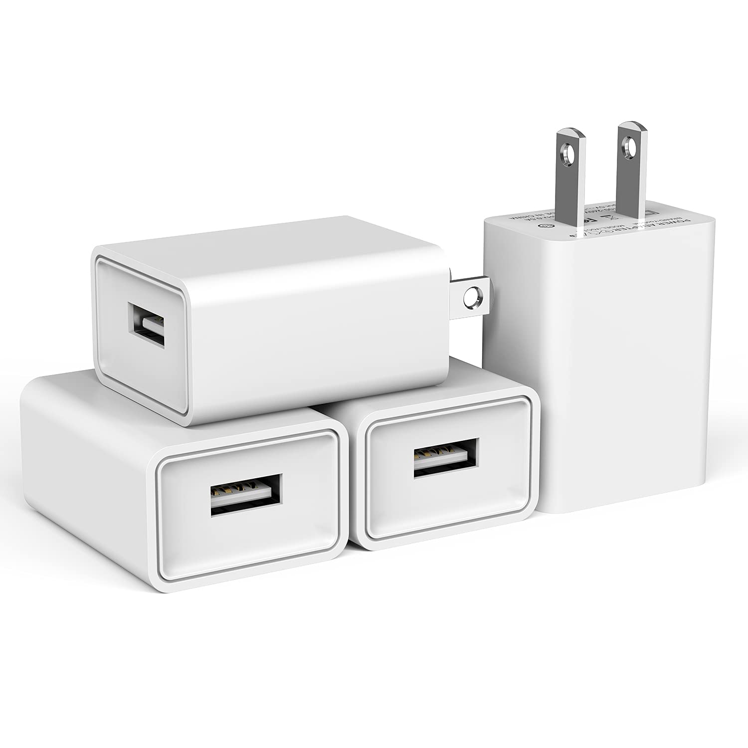 Amazon.com: YooGoal 4-Pack USB Wall Charger USB Wall Plug 5V 2.1A AC ...