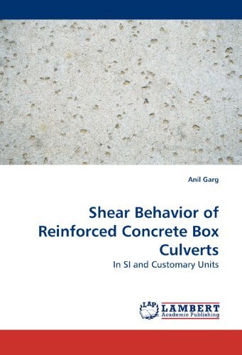 Shear Behavior Of Reinforced Concrete Box Culverts In Si Customary ...