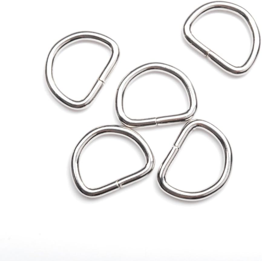Amazon.com: Gwybkq D Rings for Sewing, Metal D Ring - Set of 90 : Arts ...