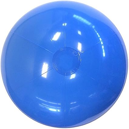 Amazon.com: 16-Inch Deflated Size Solid Light Blue Beach Ball ...