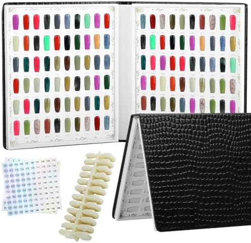 Amazon.com : vnjaoi 120 Nail Color Chart Display Book, Plastic Nail ...