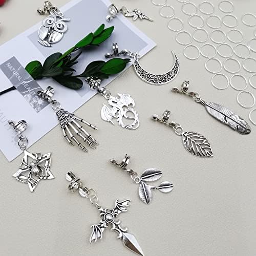 Amazon.com : 50pcs Loc Hair Jewelry for Women Braids, Dreadlock ...