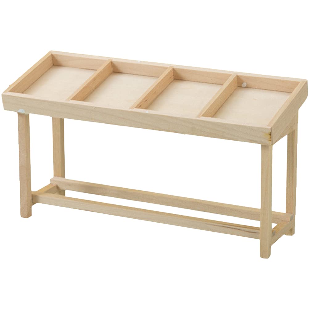 Amazon.com: LUOZZY Miniature Wooden Shelf Food Display Miniature House ...