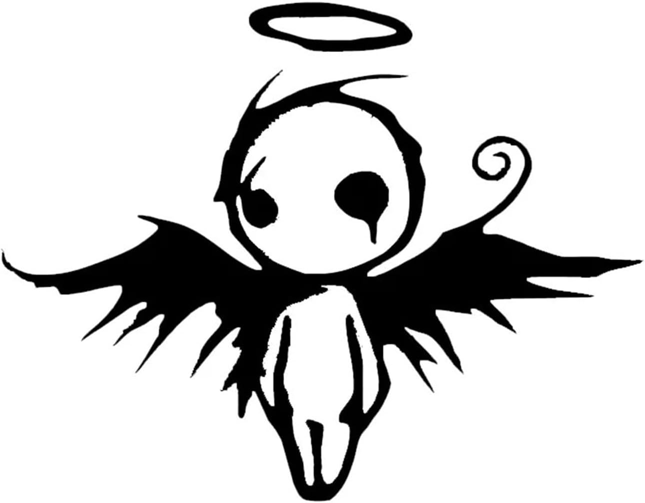 Amazon.com - HaiRxr Funny Gothic Dark Fallen Angel of Death Wing Car ...