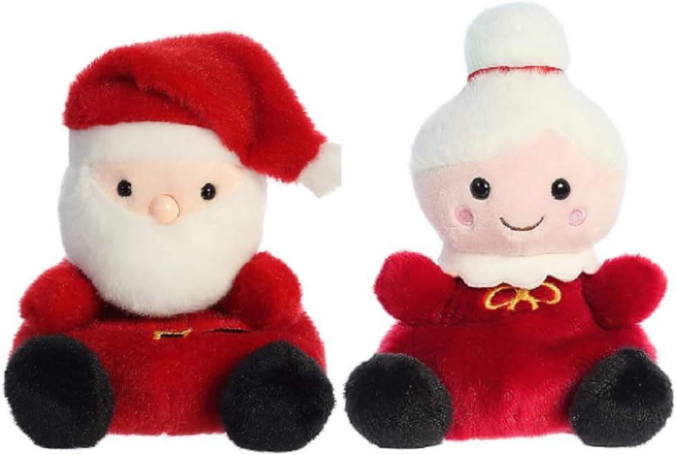 Amazon.com: Aurora Bundle of 2 Palm Pals Christmas Holiday 5 inch Plush ...