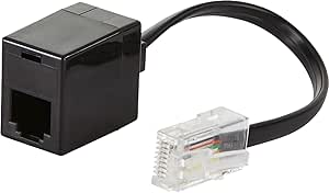 DiO Connected Home DIO043000 Adapter Rj45 Male/Rj11 Female, Black : Buy ...