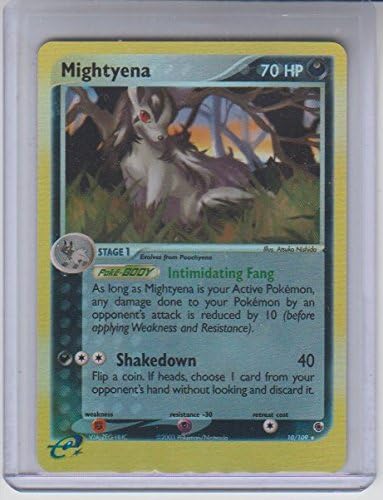 Amazon.com: Mightyena Reverse Holo Rare Pokemon #10 : Collectibles ...