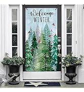 Amazon.com: Deroro Winter Welcome Sign for Front Door Decor, Winter ...