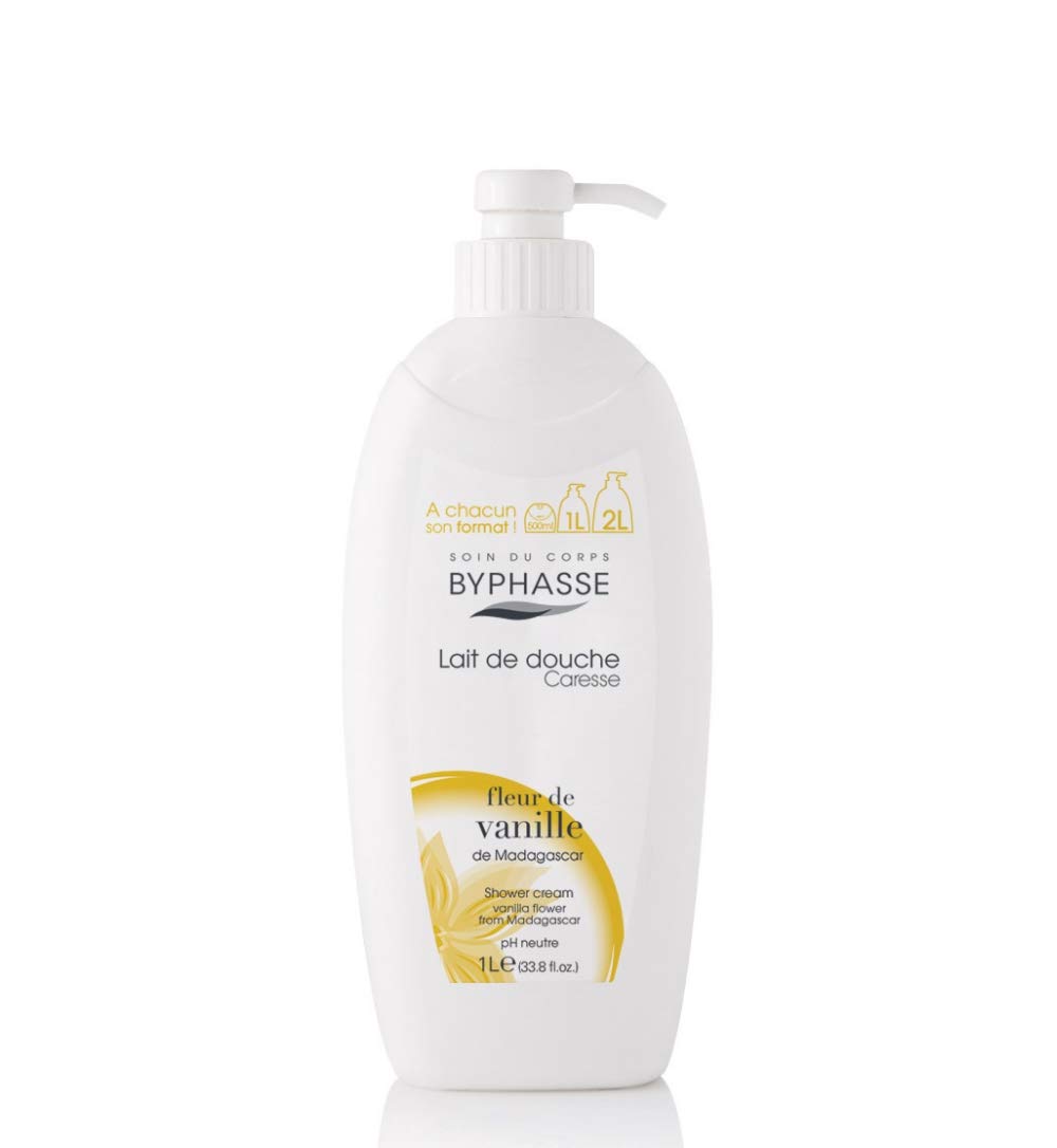 Amazon.com: Byphasse Caresse shower cream 1L (Vanilla) : Beauty ...