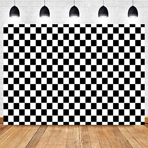 Amazon.com : MAQTT 7x5FT Black and White Checkered Chessboard Theme ...