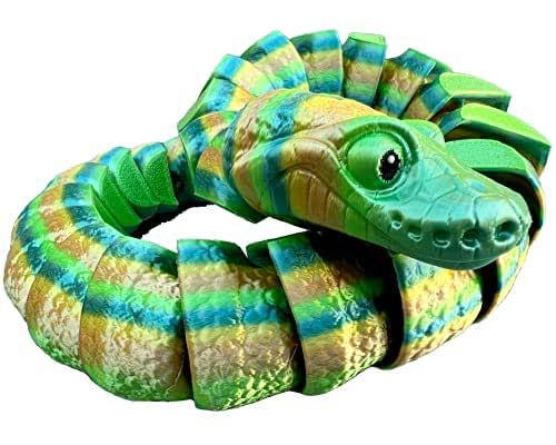 Amazon.com: Ball Python Snake Articulated 3D Printed Fidget (Small, Red ...