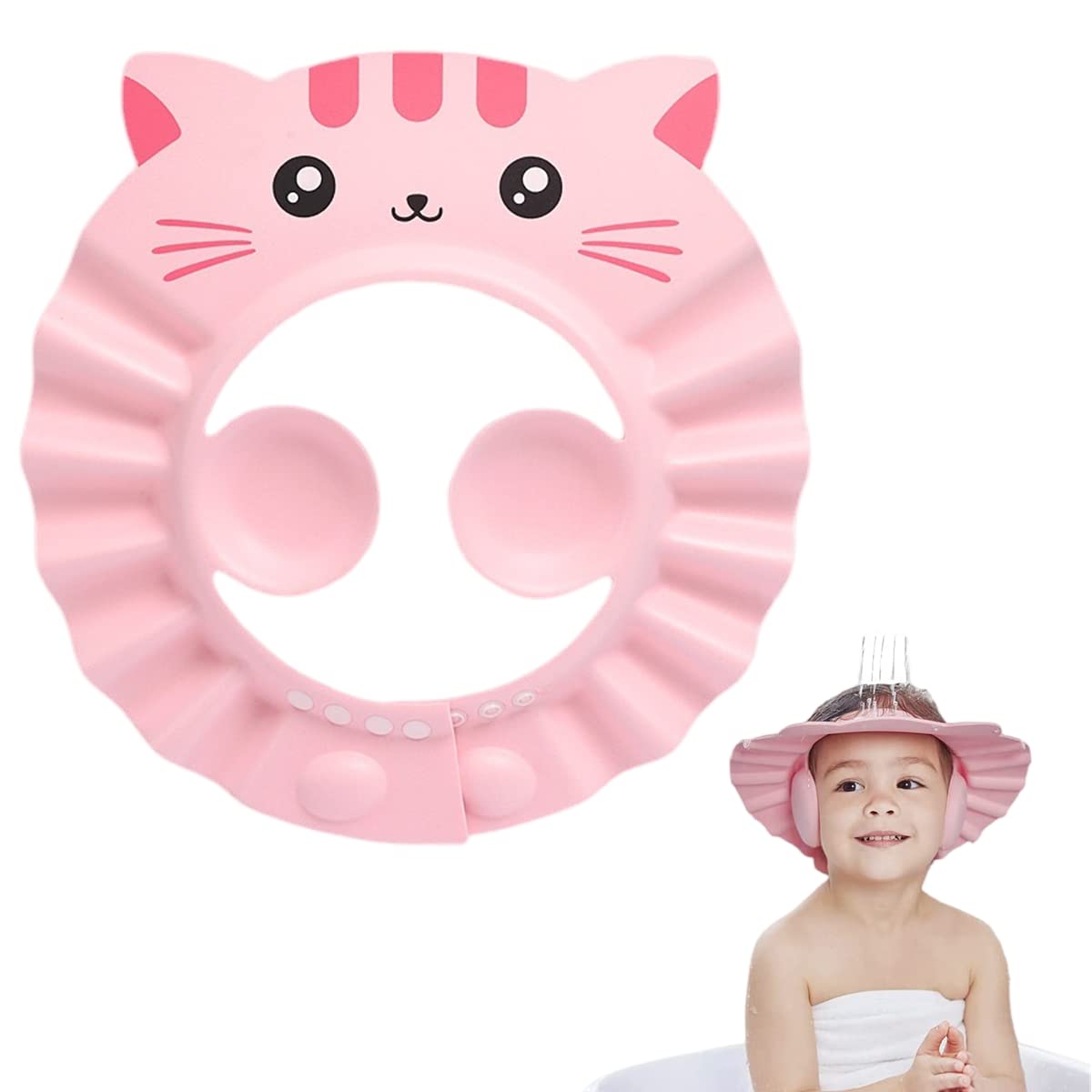 Amazon.com : Baby Shower Cap Shampoo Shield Kids Bath Visor Protect ...