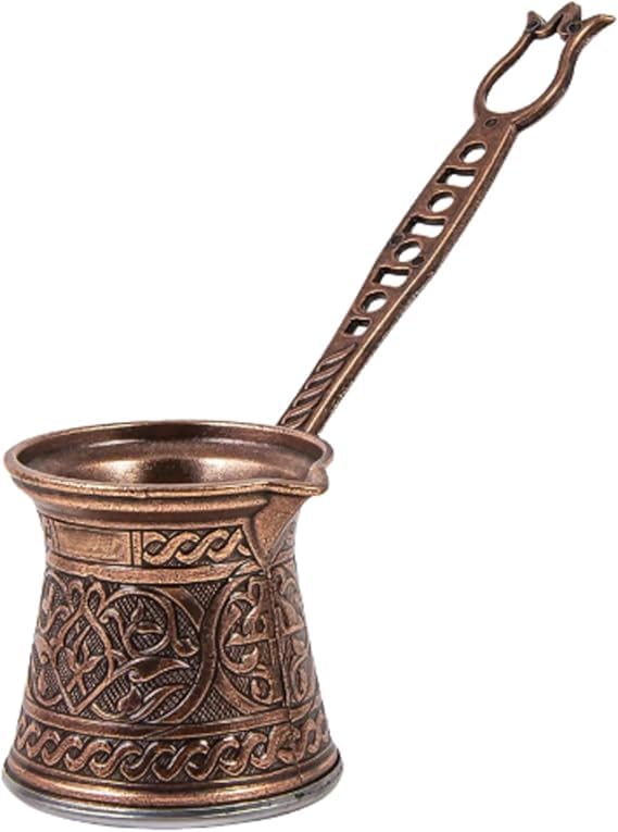 Amazon.com | Turkish Coffee Pot, Handmade Copper Pot, 2-3 Cups, 4 fl Oz ...
