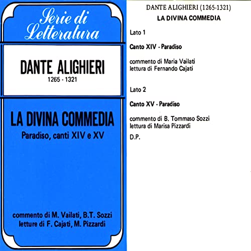 Amazon.com: La Divina Commedia: Paradiso, canti XIV° e XV° : Maria ...