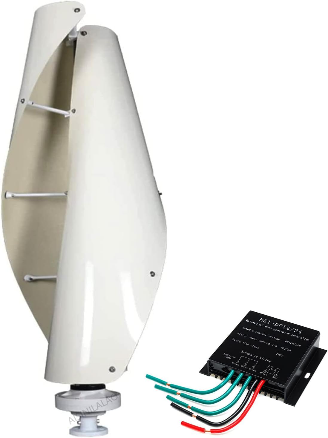 Amazon.com: AISINILALAO 12000W Portable No Noise Vertical Wind Turbine ...