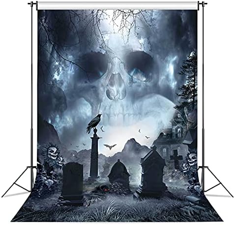 Amazon.com : LIVUCEE 5x7ft Polyester Fabric Halloween Backdrop for ...