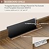 Accord ABBBWHB15 Baseboard Register with Wicker Design, 15-Inch(Duct ...