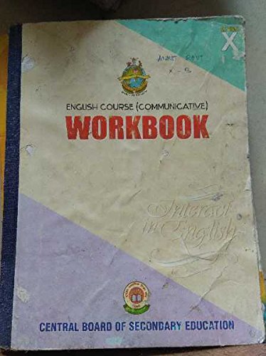 CBSE ENGLISH CORE(communicative) Workbook Class 10 : Amazon.in: Books